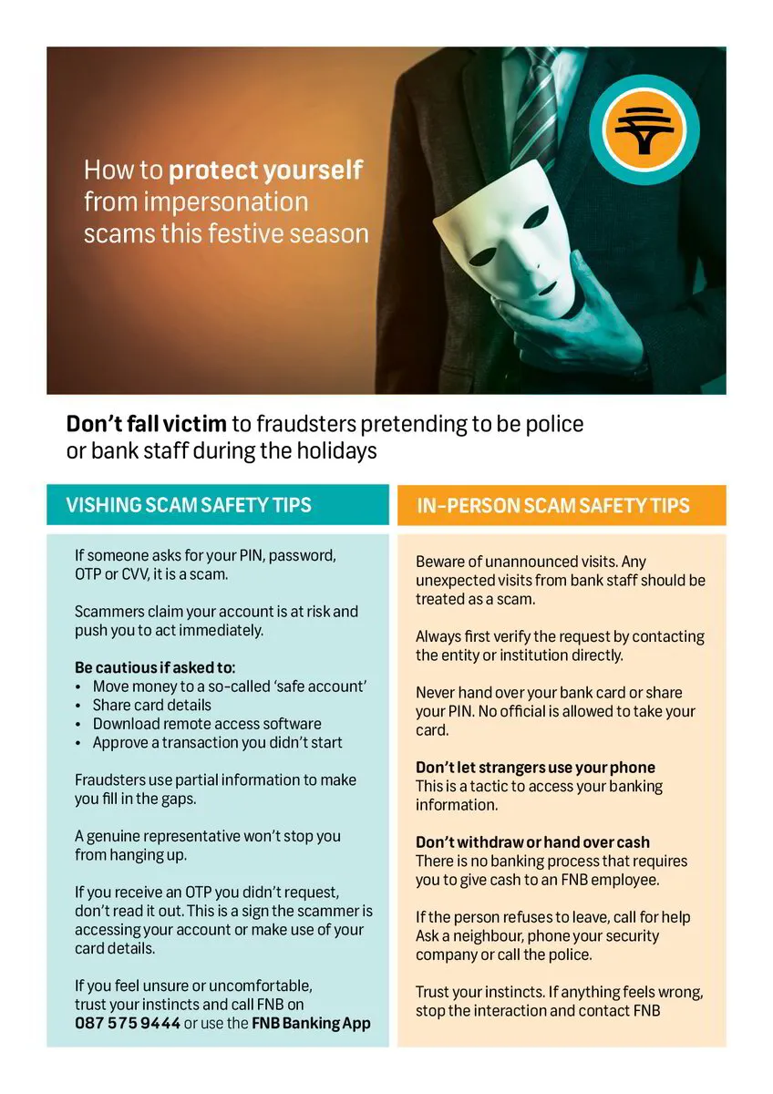 How to protect yourself from impersonation scams this festive season