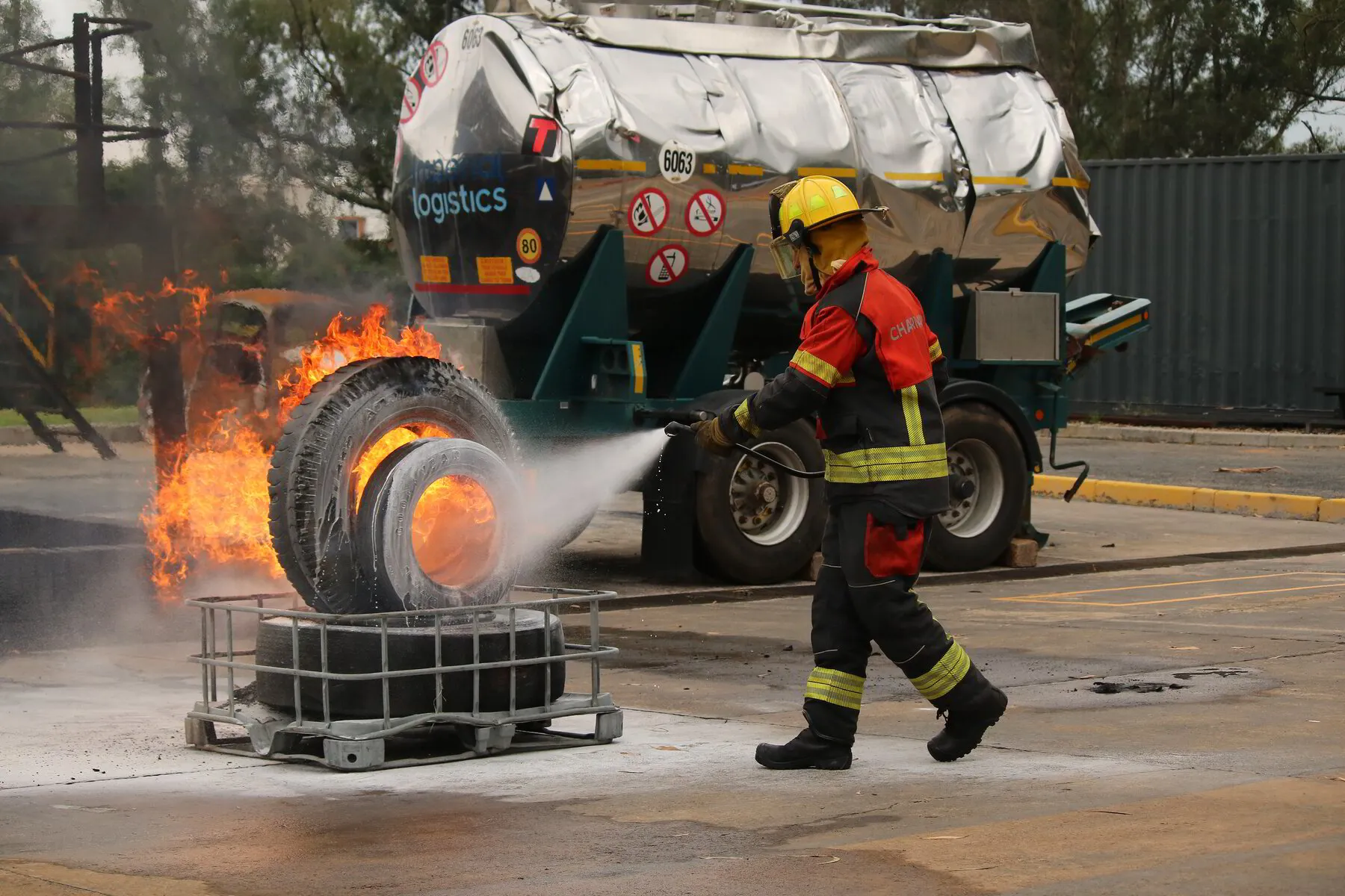 What to do in a truck fire