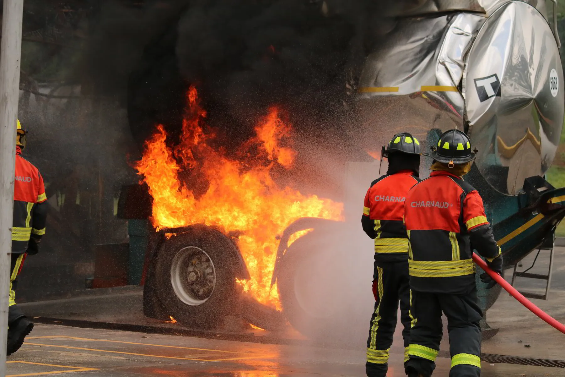 What to do in a truck fire
