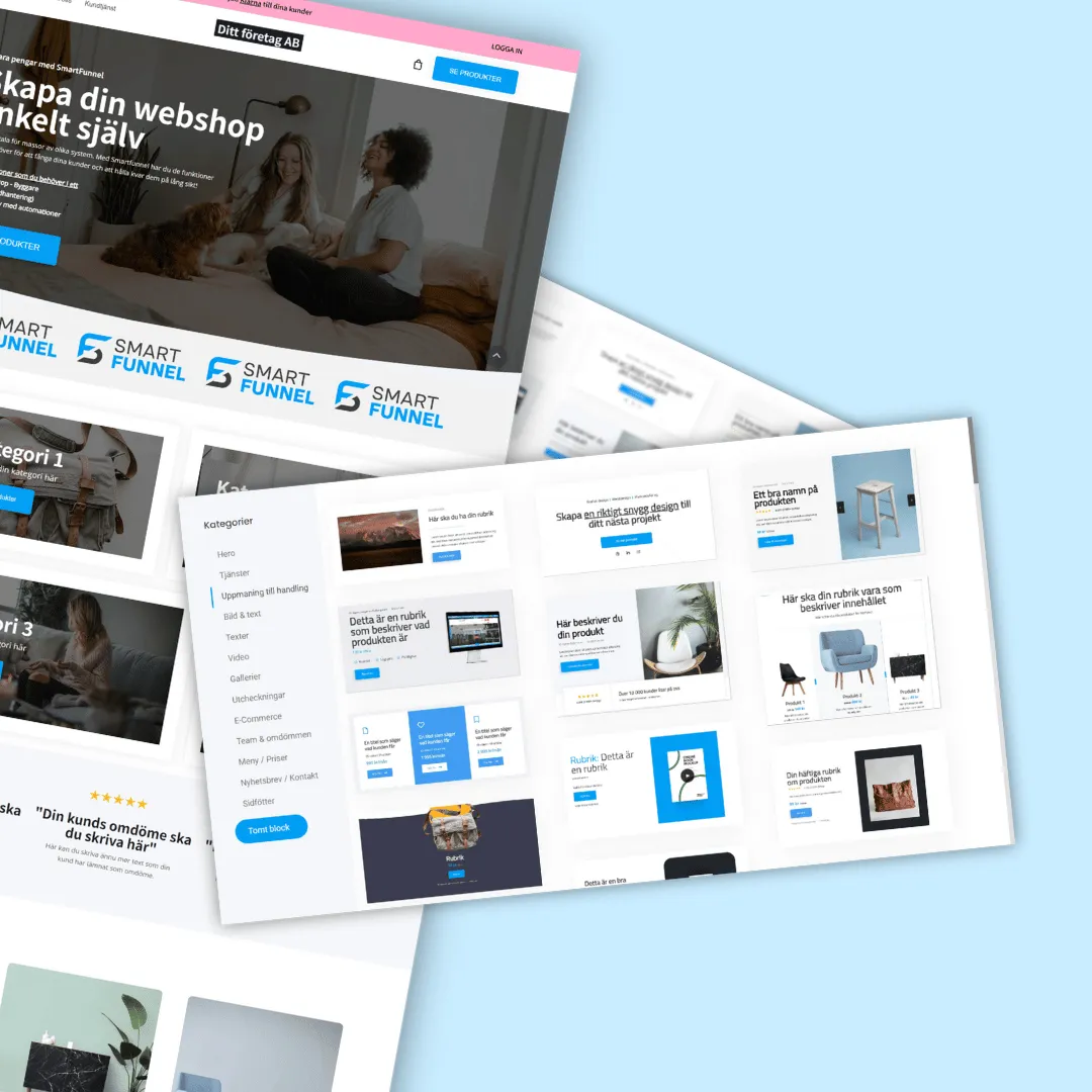 Smartfunnel.se - Bygg din hemsida enkelt själv