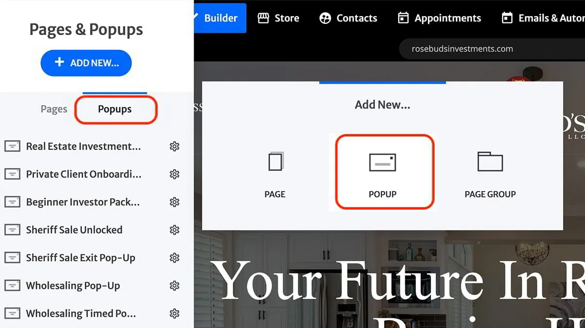 BAKND - How to Create a Popup Window on Any Page