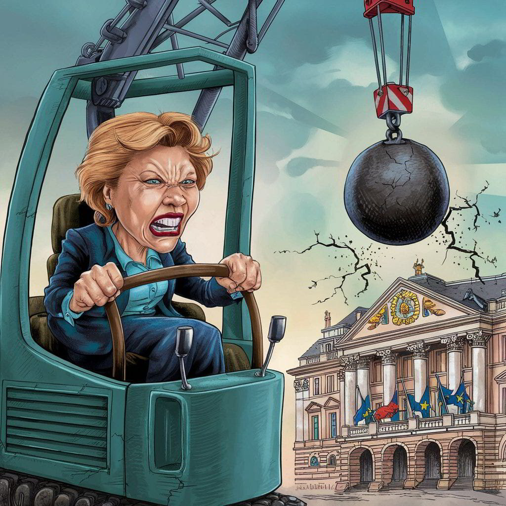 De Euro op instorten