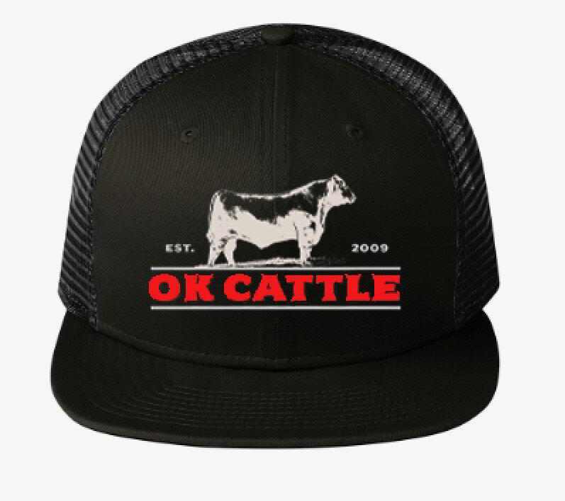 OK Cattle Logo Trucker Hat (Red Logo)