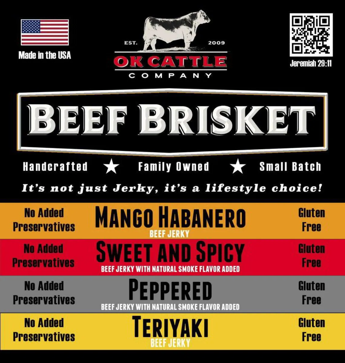 Variety Pack - All 4 Flavors of Brisket Beef Jerky