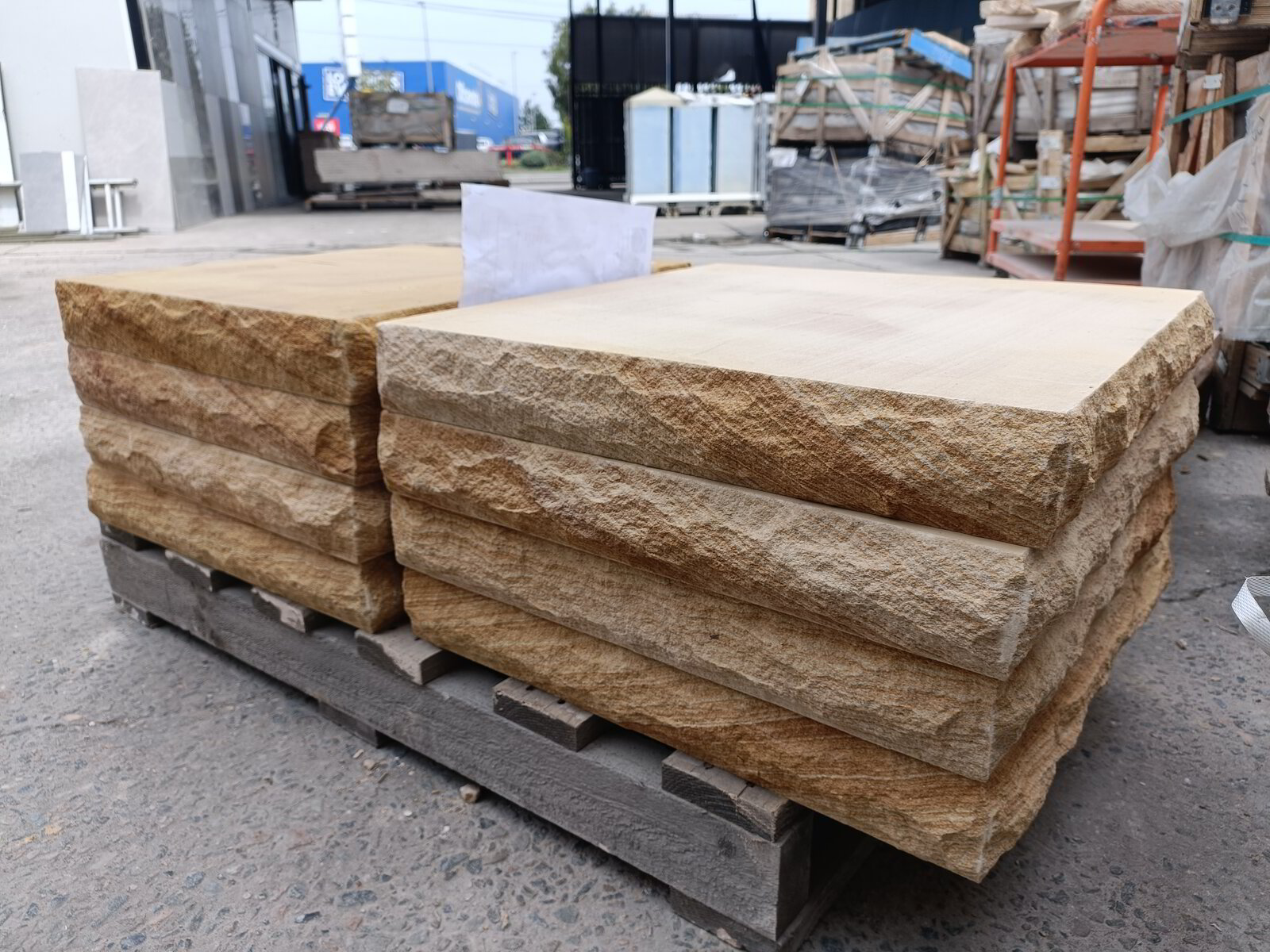 Custom Sandstone Pier Caps