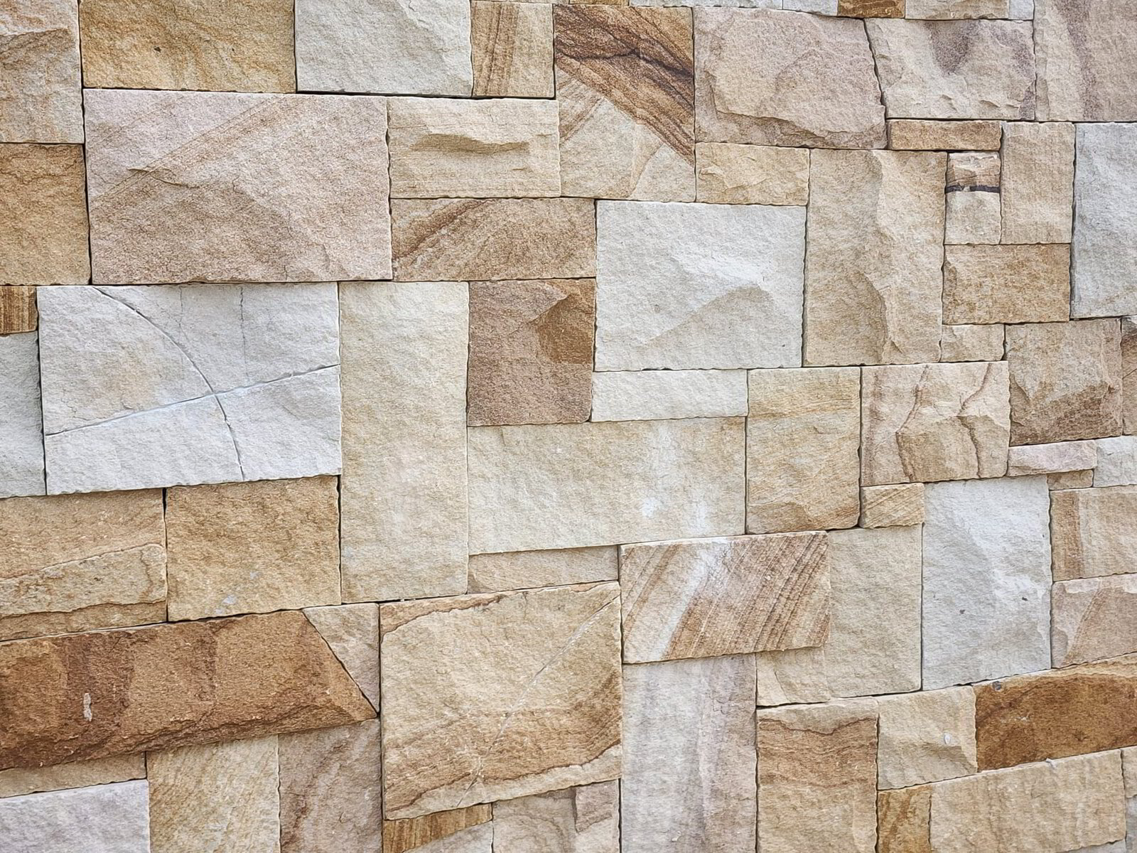 Colonial Banded Split Sandstone Cladding