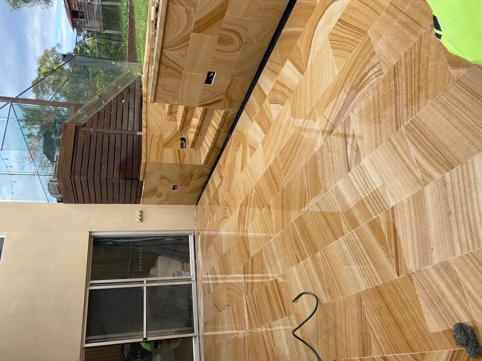 Smooth finish Sandstone paving