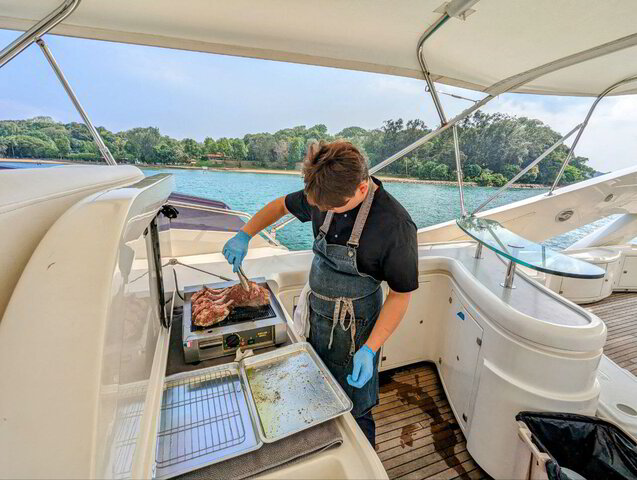 Yacht BBQ Singapore | Live Station Barbeque on Yacht | Chef De Maison