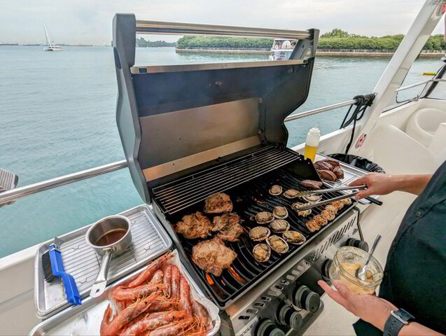 Yacht BBQ Singapore | Live Station Barbeque on Yacht | Chef De Maison