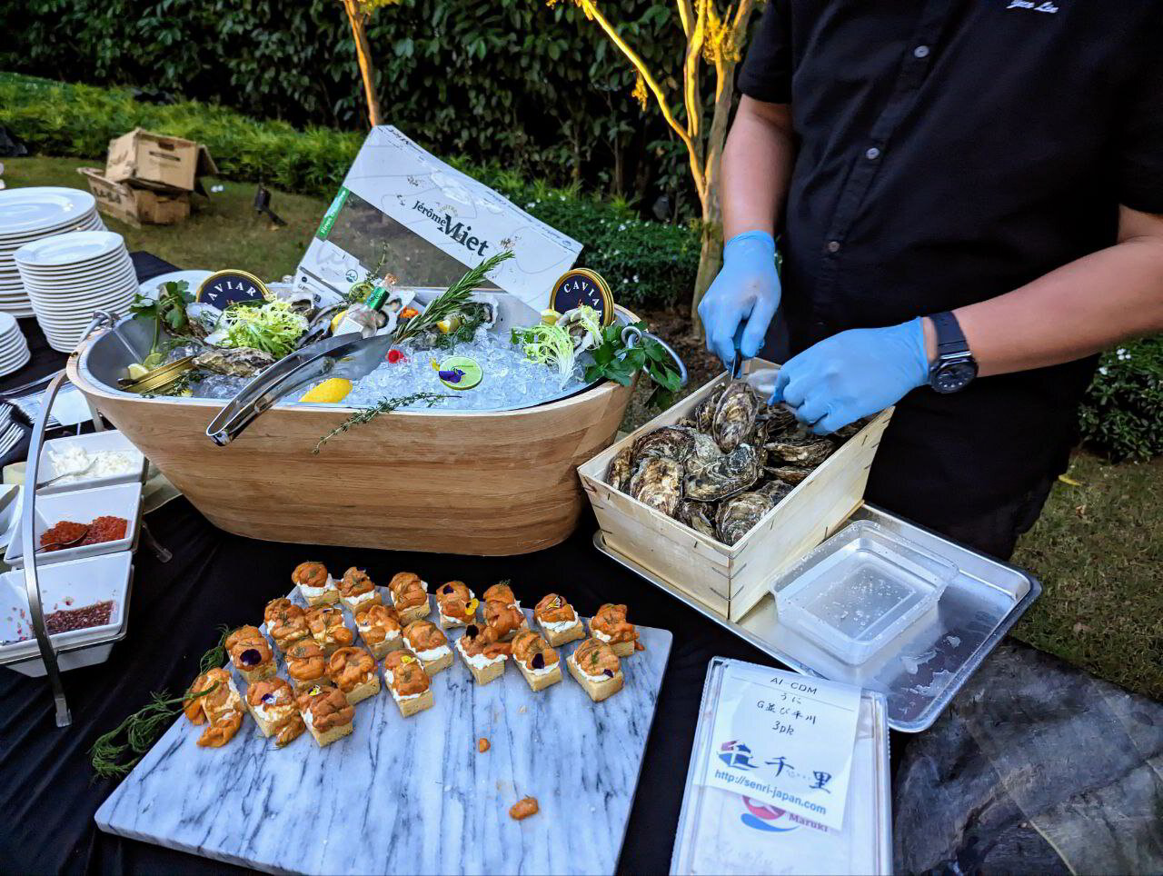 Mobile Oyster Bar | Oyster Catering Singapore | CHEF DE MAISON