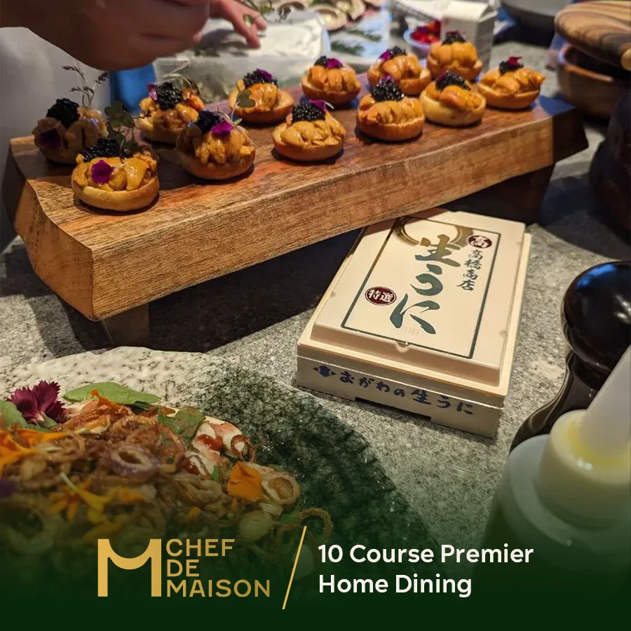 10 Course Premier Home Dining Menu | Fine Dining at Home