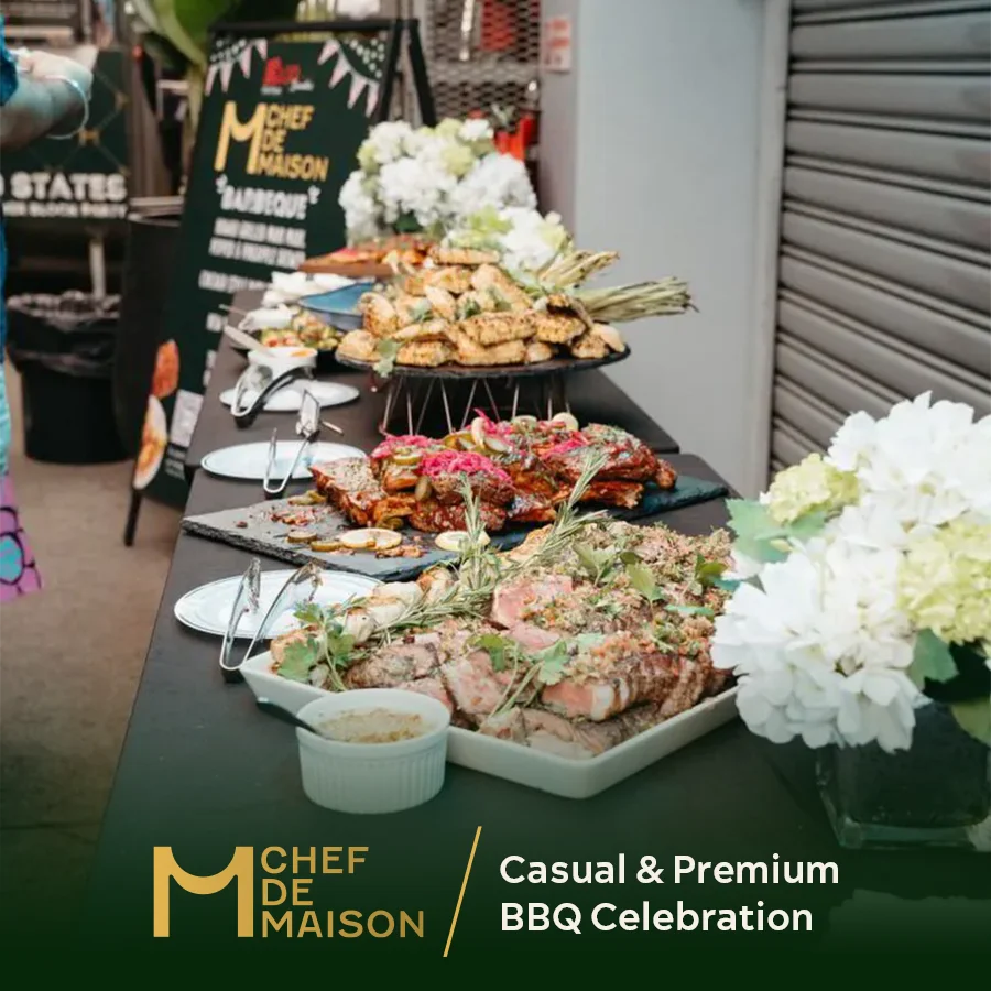 Casual & Premium BBQ Celebration 35-40 Guests | Live Station Barbeque ...