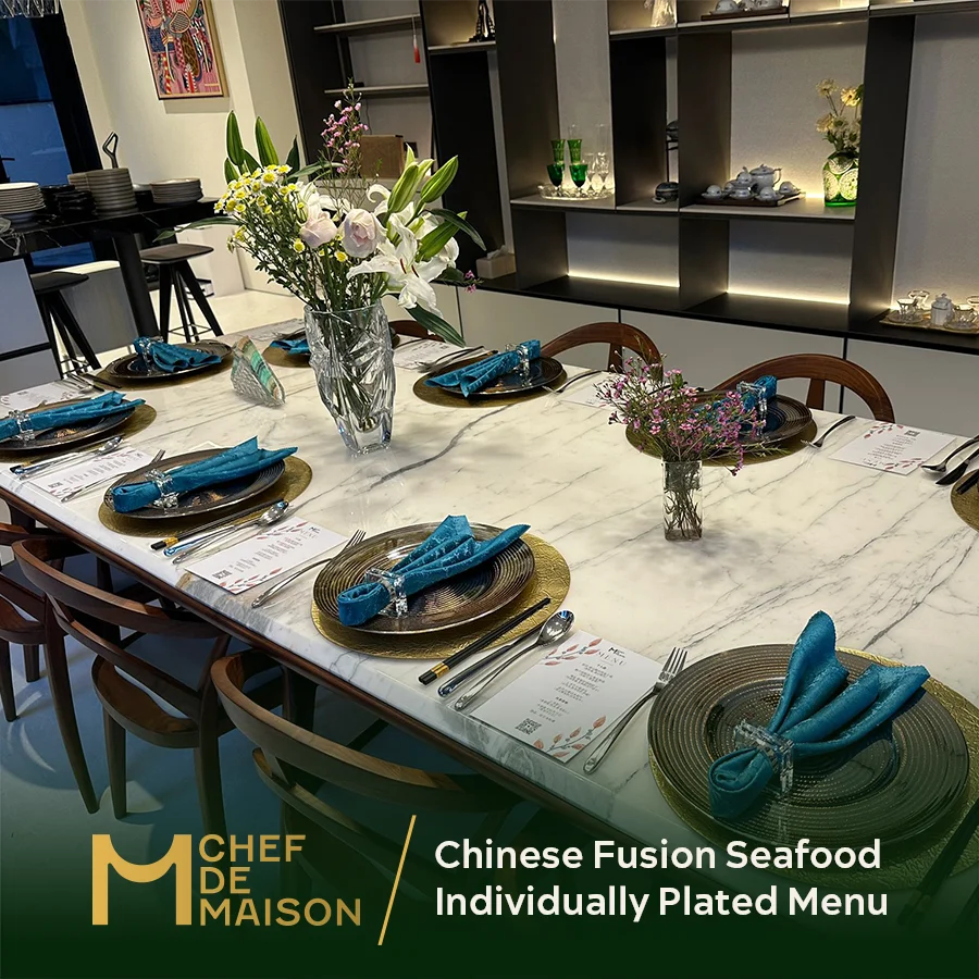 Exquisite Chinese Fusion Seafood Menu | Individually Plated | Chef De ...