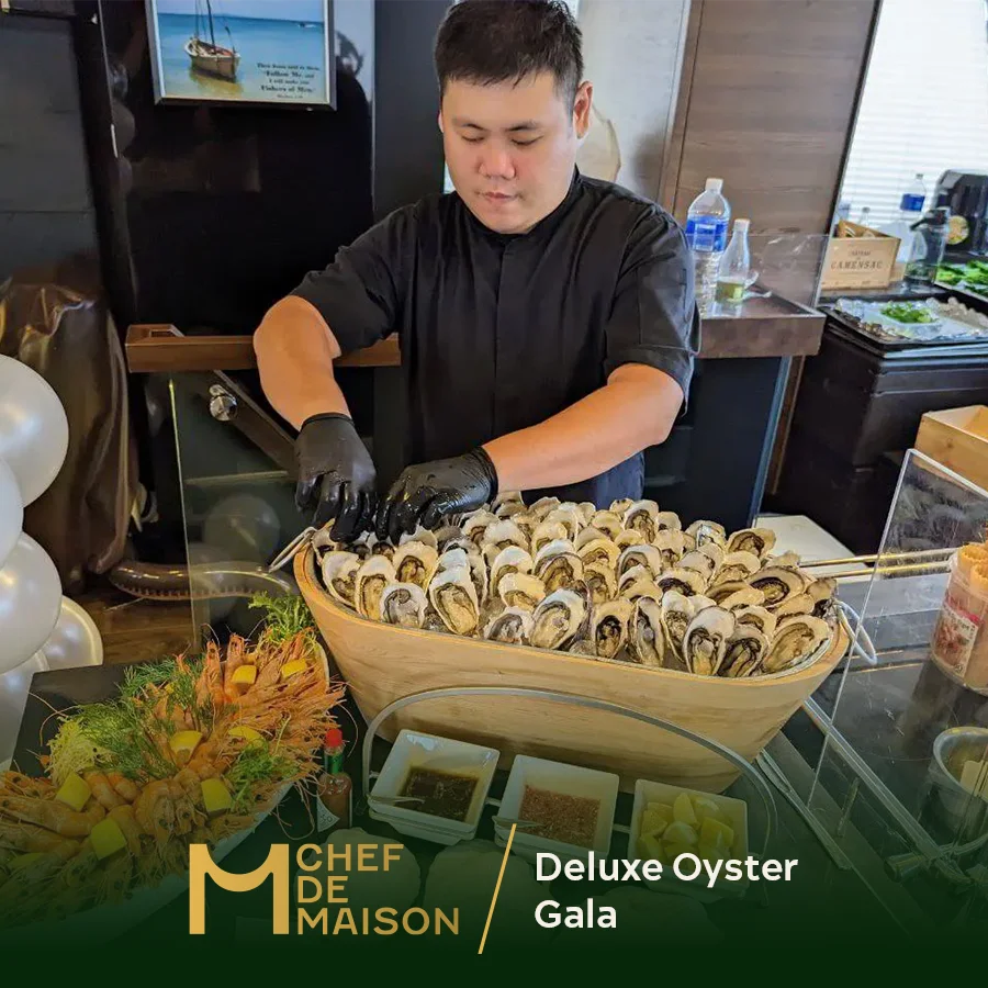 Deluxe Oyster Gala Catering | 200 Fresh Oysters | Chef De Maison