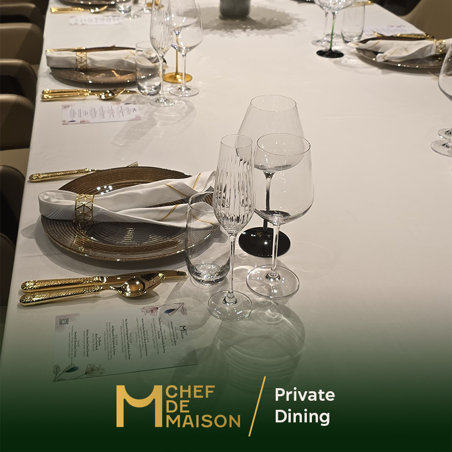 Home Seated Dining Experience | 5-Course Dinner for 12 | Chef De Maison