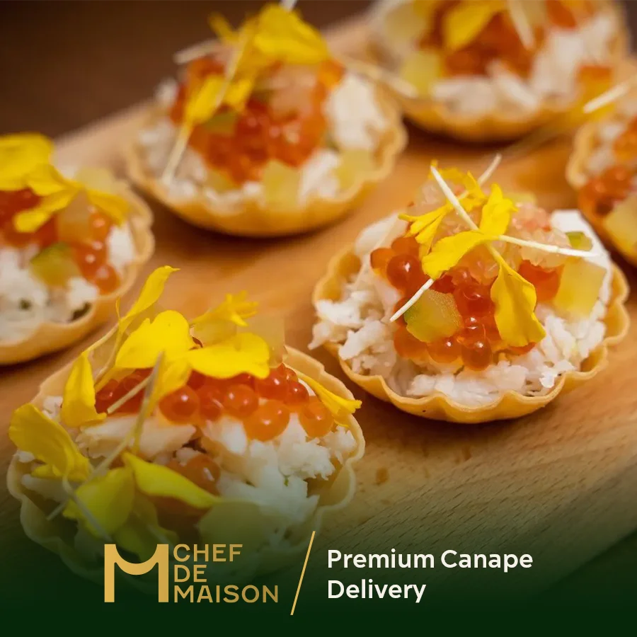 Premium Canapé Delivery for Upscale Events | Chef De Maison