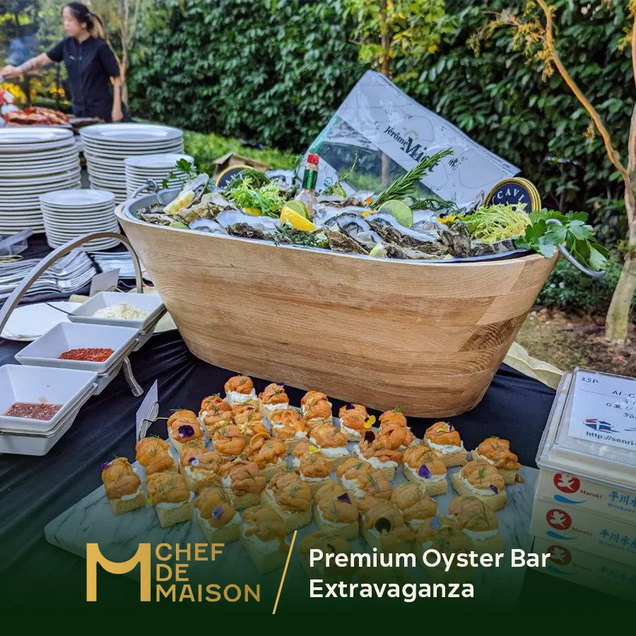 Premium Oyster Bar Extravaganza | Oysters Live Station | Chef De Maison