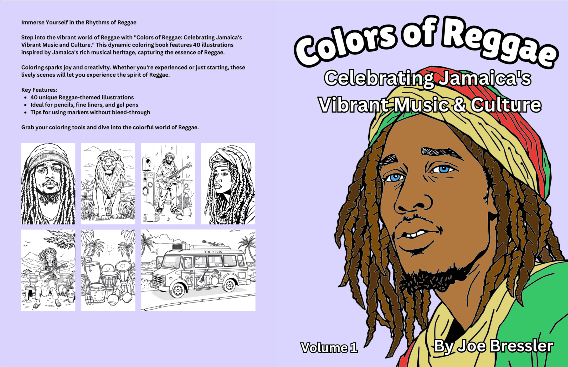 rasta coloring book