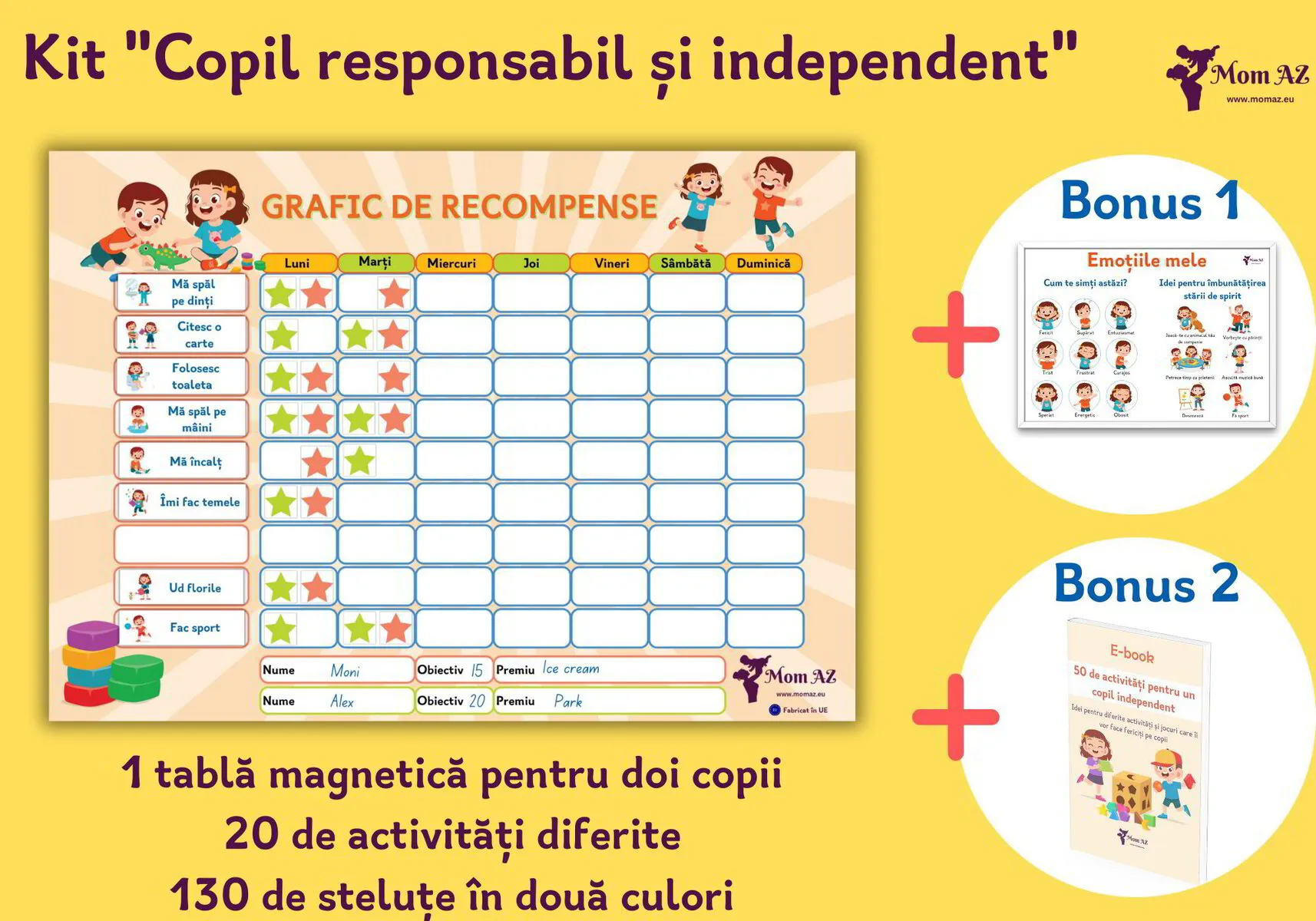 Copil responsabil și independent - Tabla magnetică "Success Board"