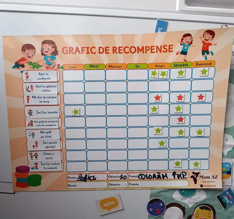 Copil responsabil și independent - Tabla magnetică "Success Board"