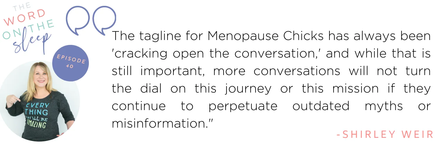 Cracking Open The Menopause Conversation with Shirley Weir from Menopause Chicks