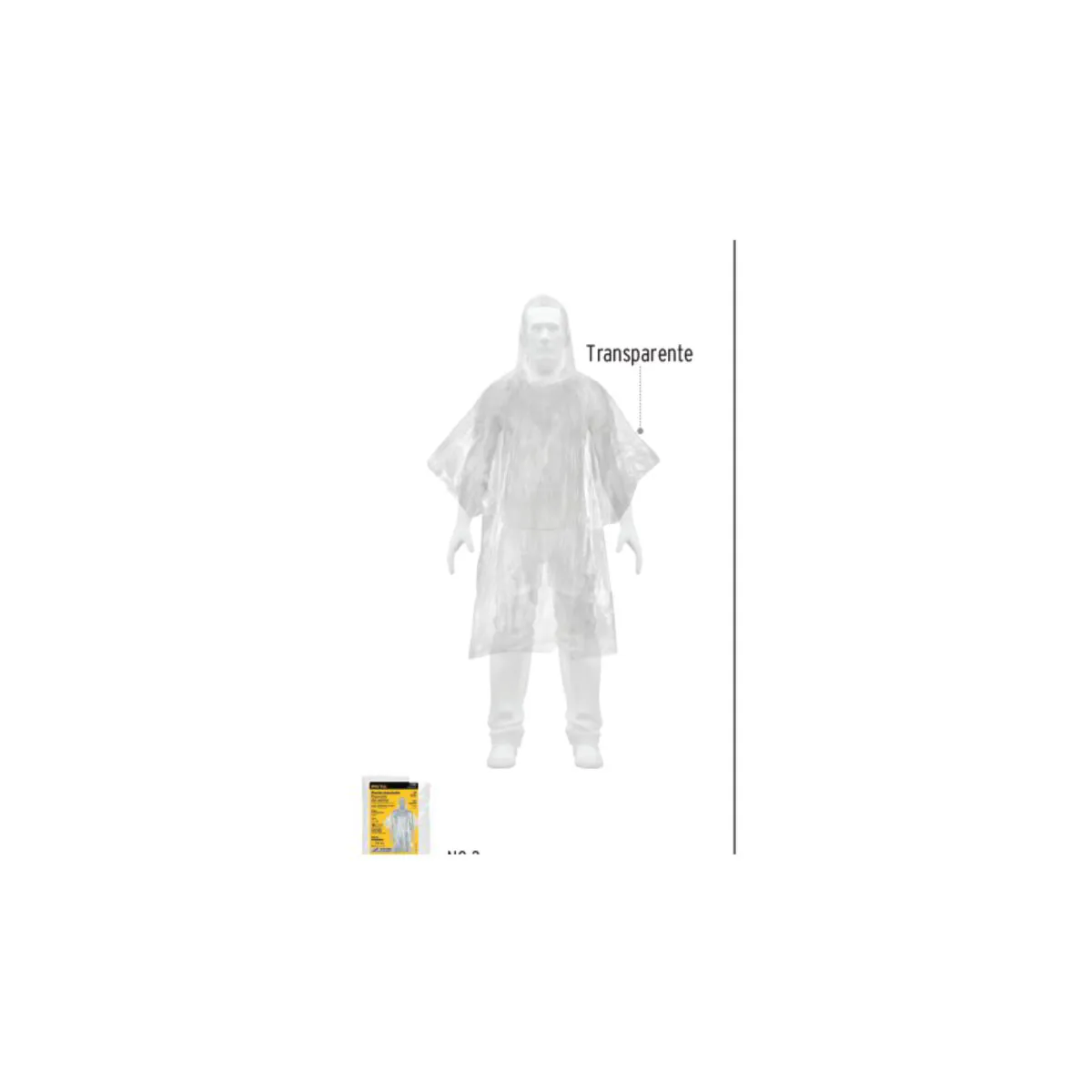IMPERMEABLE DESECHABLE DE POLIETILENO PRETUL