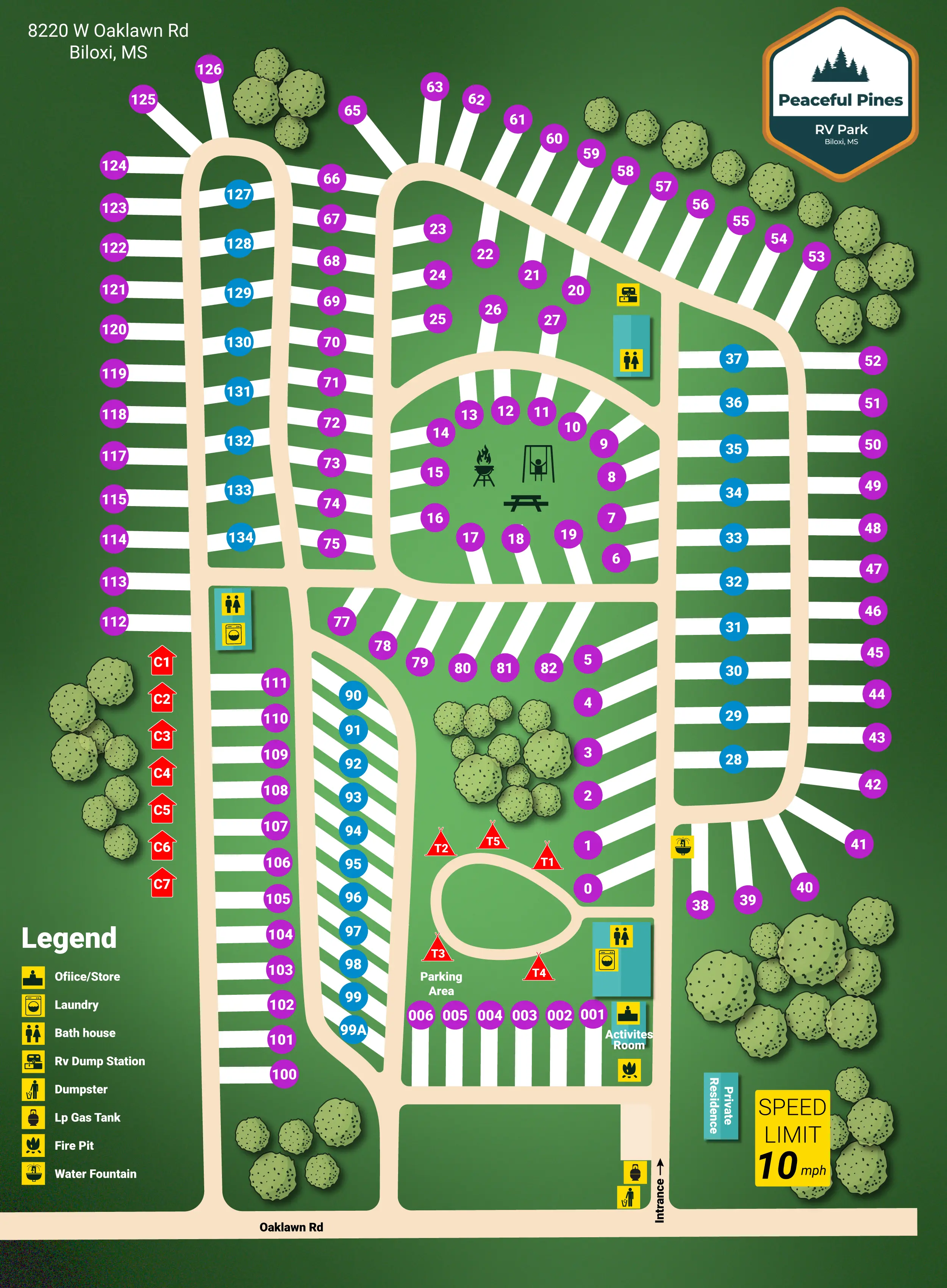 Peaceful Pines RV Park in Biloxi, MS - Your Dream Getaway