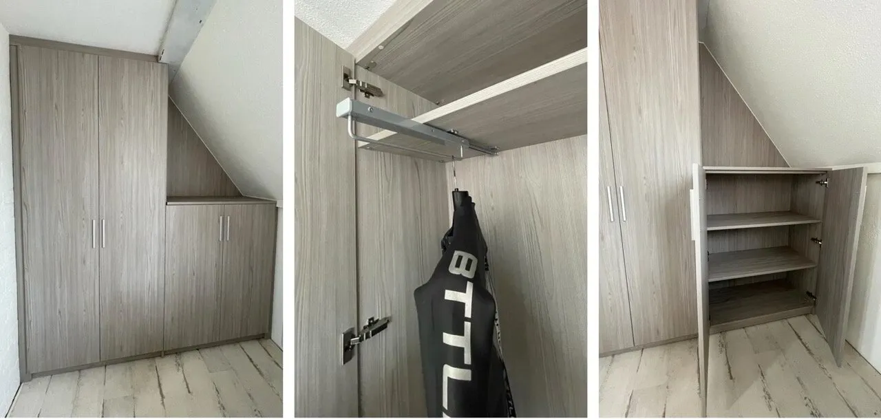 Een kast op maat, dé oplossing voor onder een schuine wand