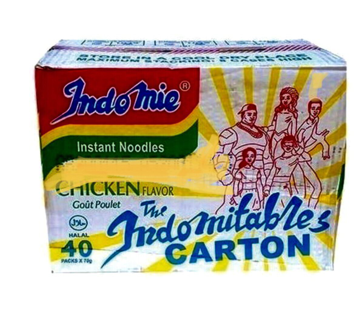 Indomie Chicken Noodles White Box 40 X 70G
