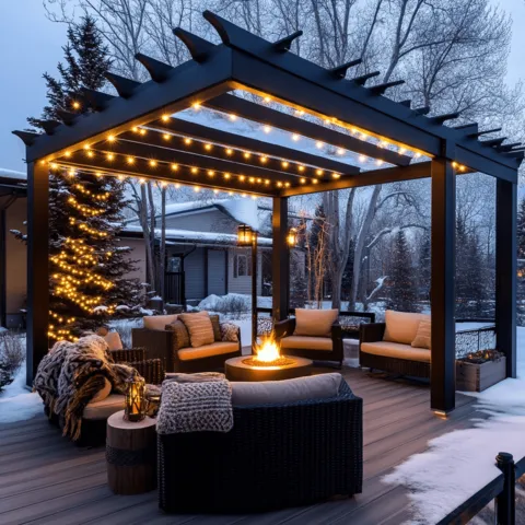 Is a Pergola the Perfect Winter Addition? Creating Cozy Outdoor Spaces ...