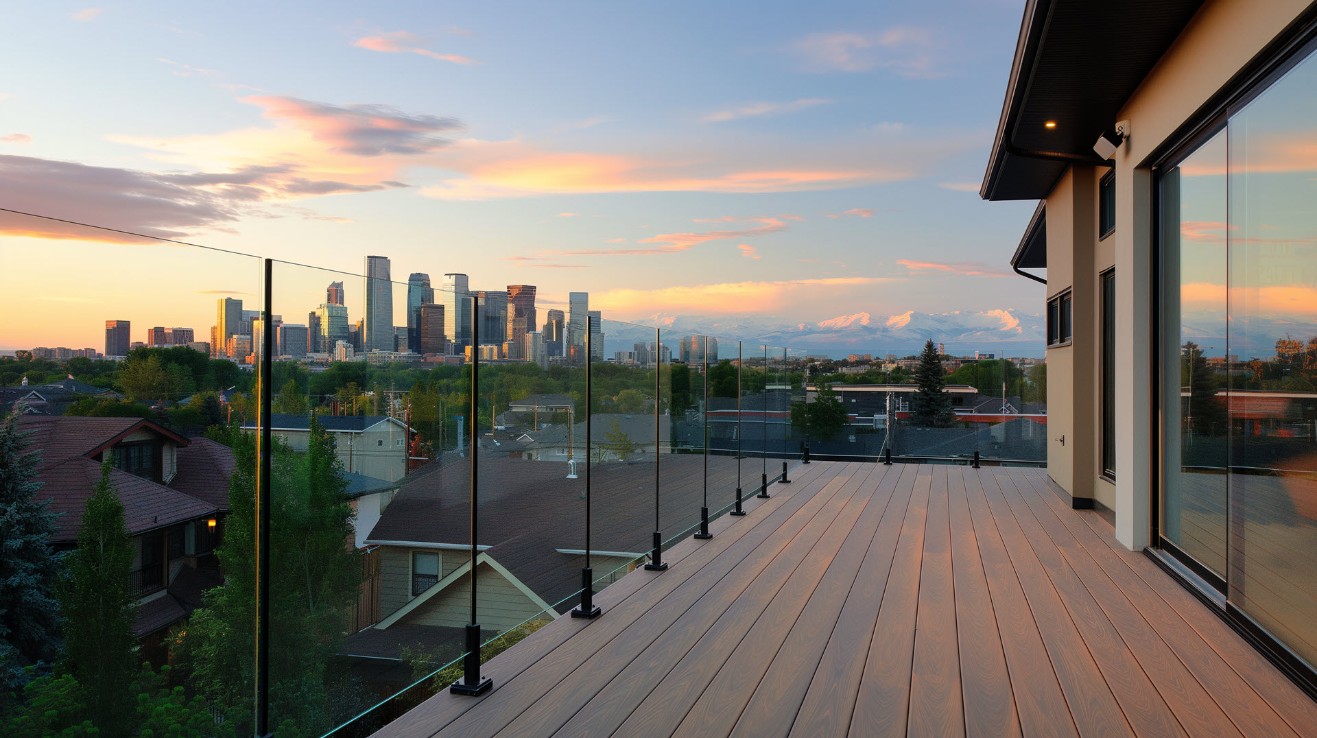 Choosing Between Clear and Obscured Glass railings for Privacy and ...