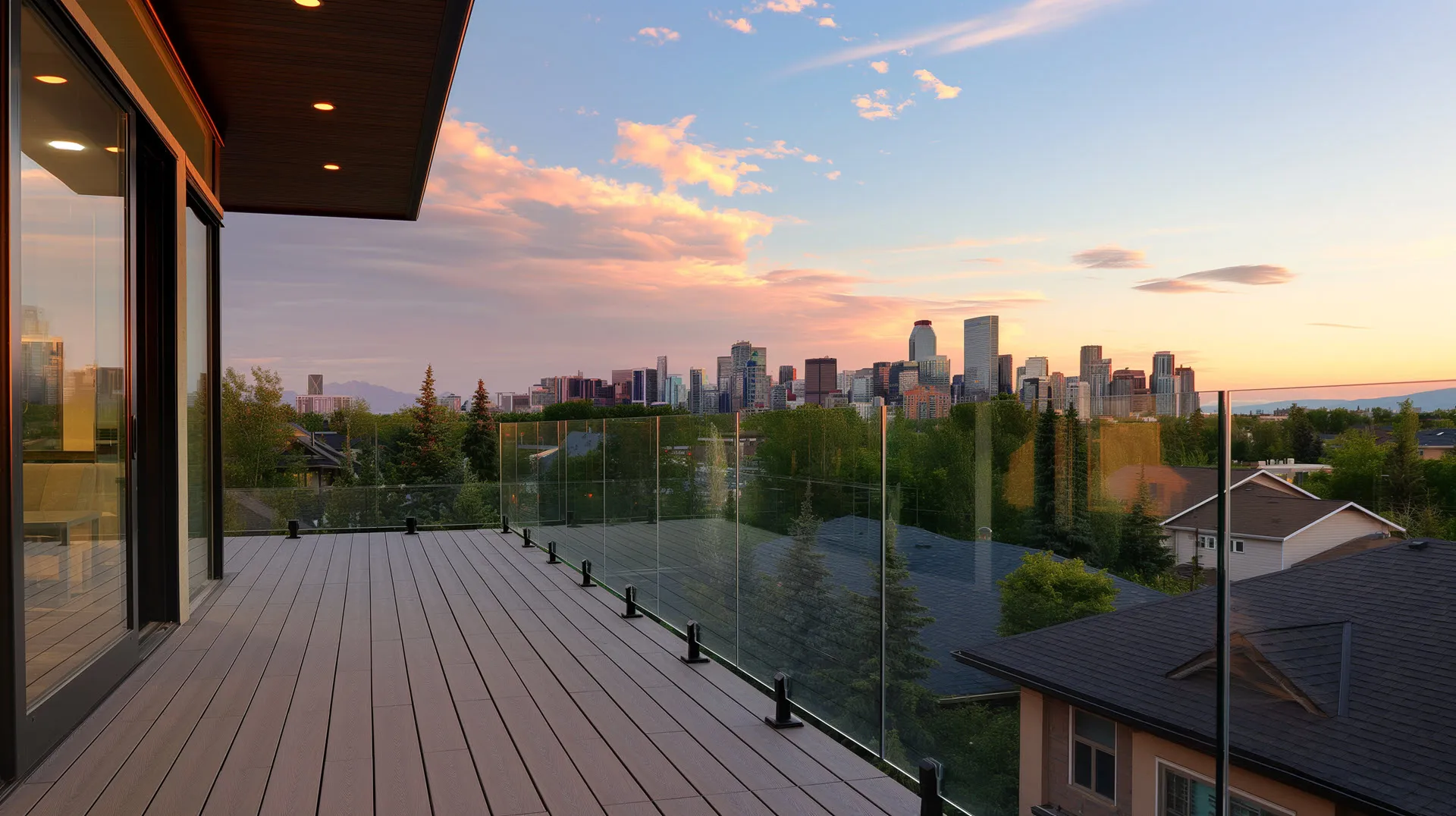 Choosing Between Clear and Obscured Glass railings for Privacy and ...