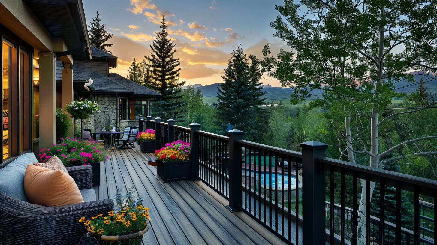 Incorporating Powder Coated Aluminum Picket Rails into Your Deck design