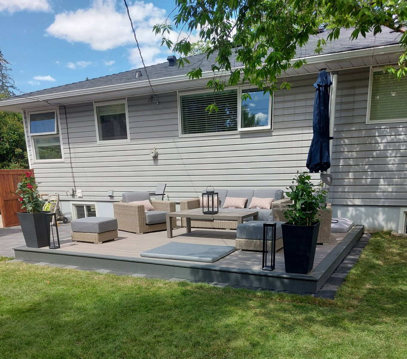 Ground Level Deck Idea Patio