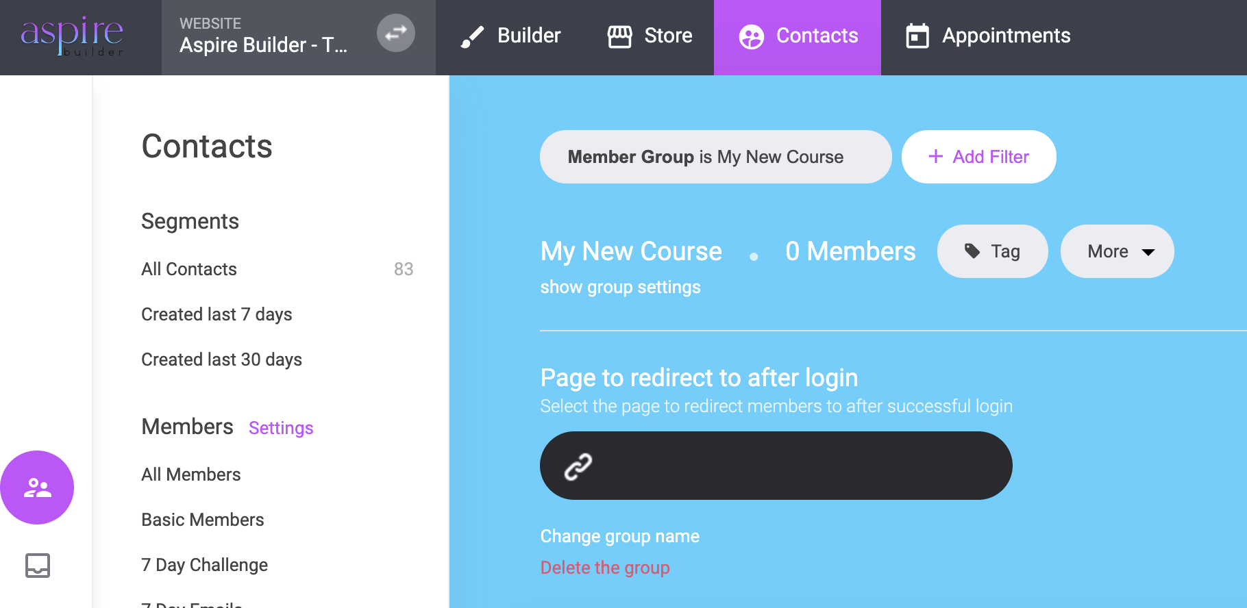 How To Create Your Course On Aspire Builder