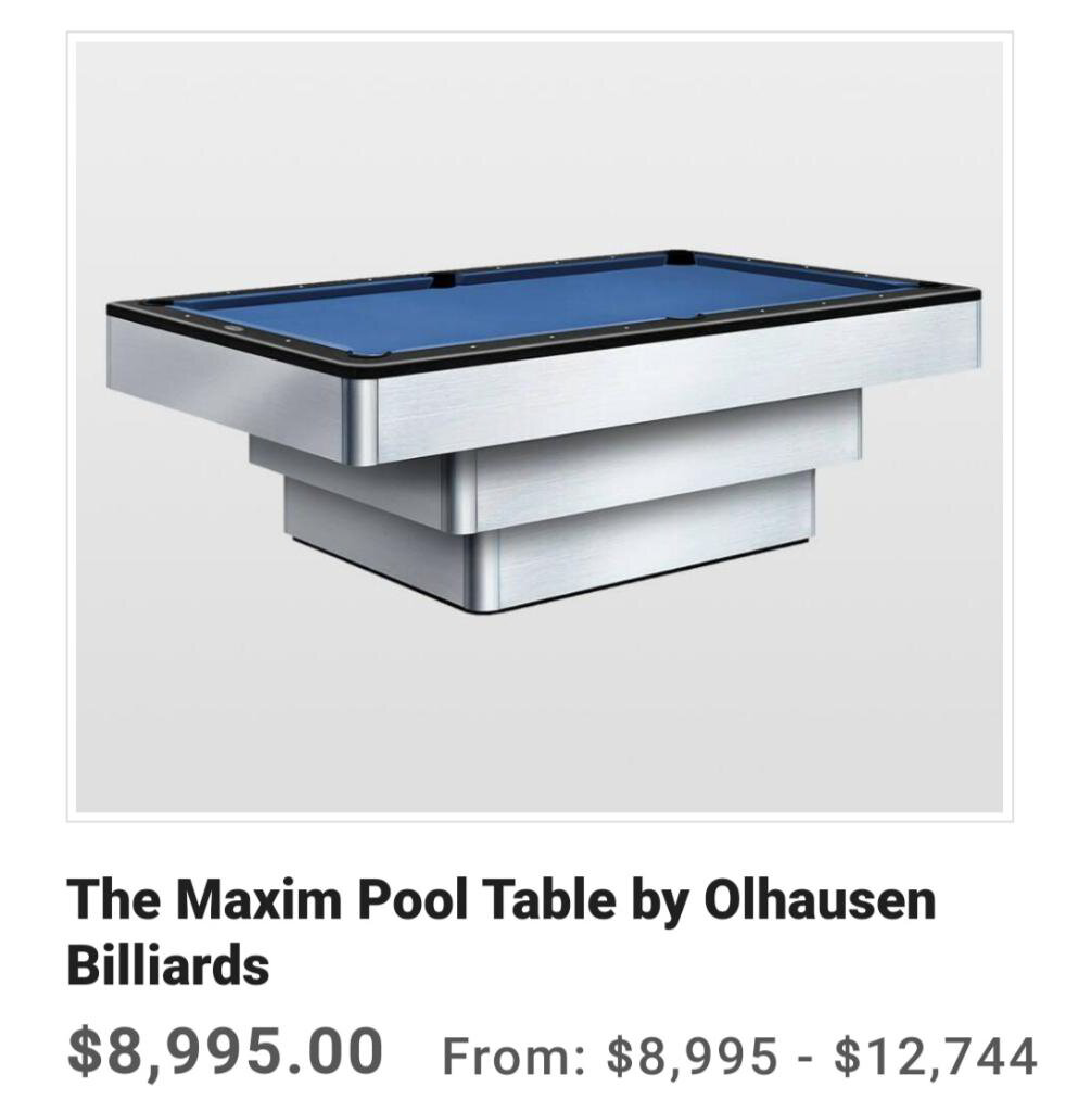 POOL TABLES FOR SALE