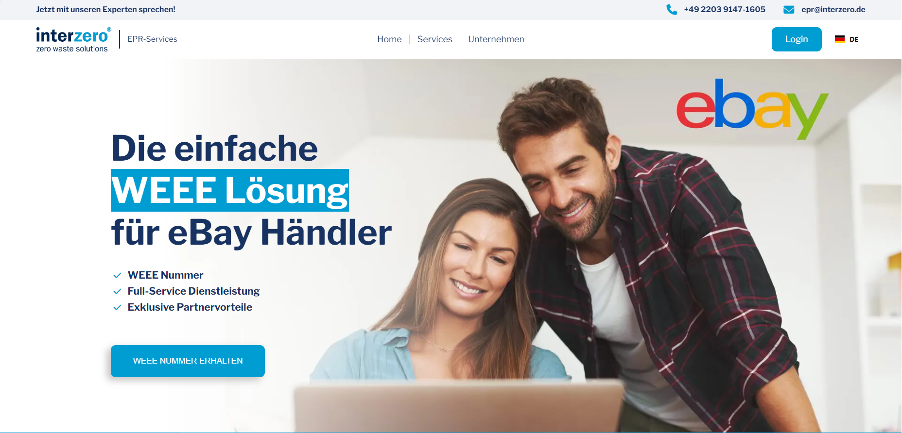 WEEE number - with the simple Interzero solution for eBay dealers!