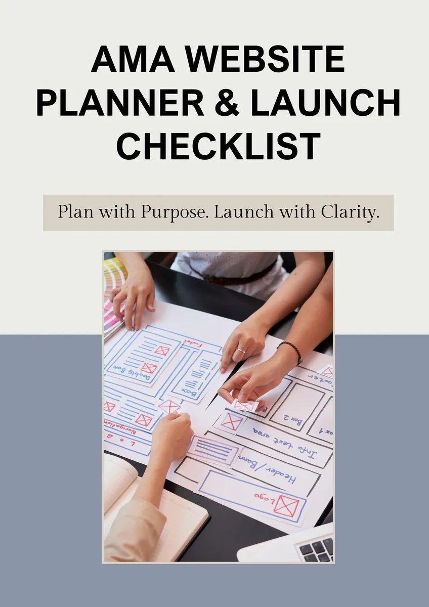 Free Website Planner & Launch Checklist | AMA Design Agency
