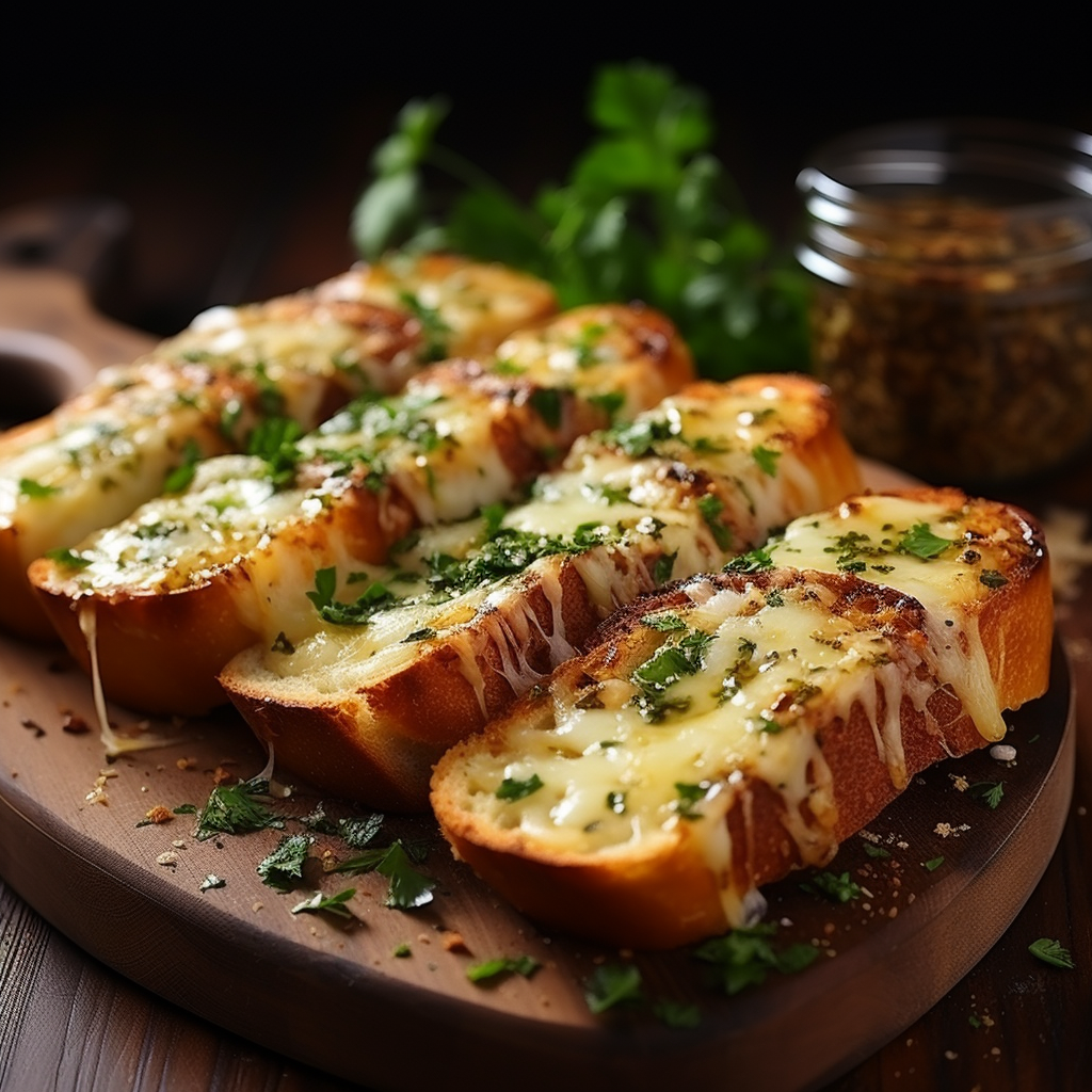 Ultimate garlic bread with extra garlic