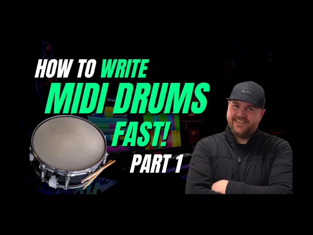 How To Write MIDI Drums FAST! - Part 1 - Programmed Drum Tips