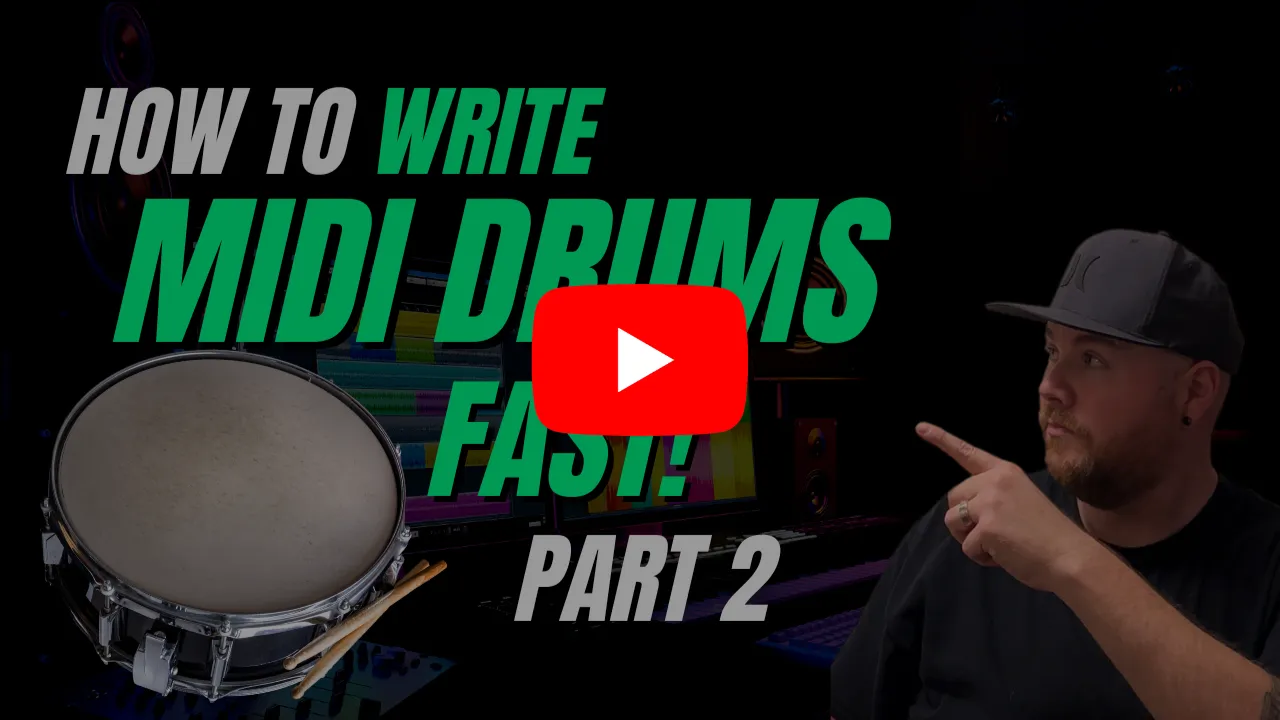 How To Write MIDI Drums FAST! - Part 2 - Programmed Drum Tips