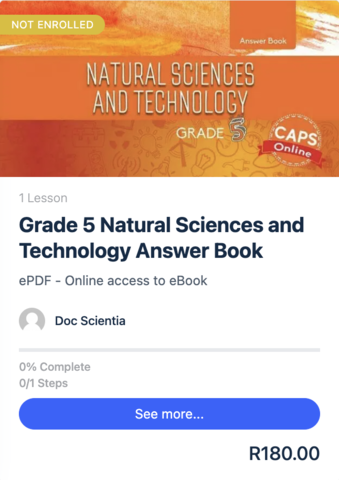 Grade 5 Natural Sciences and Technology