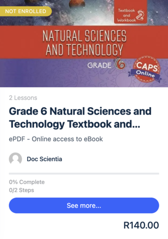 Grade 6 Natural Sciences and Technology