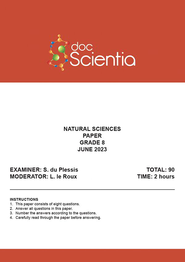 Gr 8 Natural Sciences Exam Paper June 2023 Gr 8 Natural Sciences Exam Paper June 2023