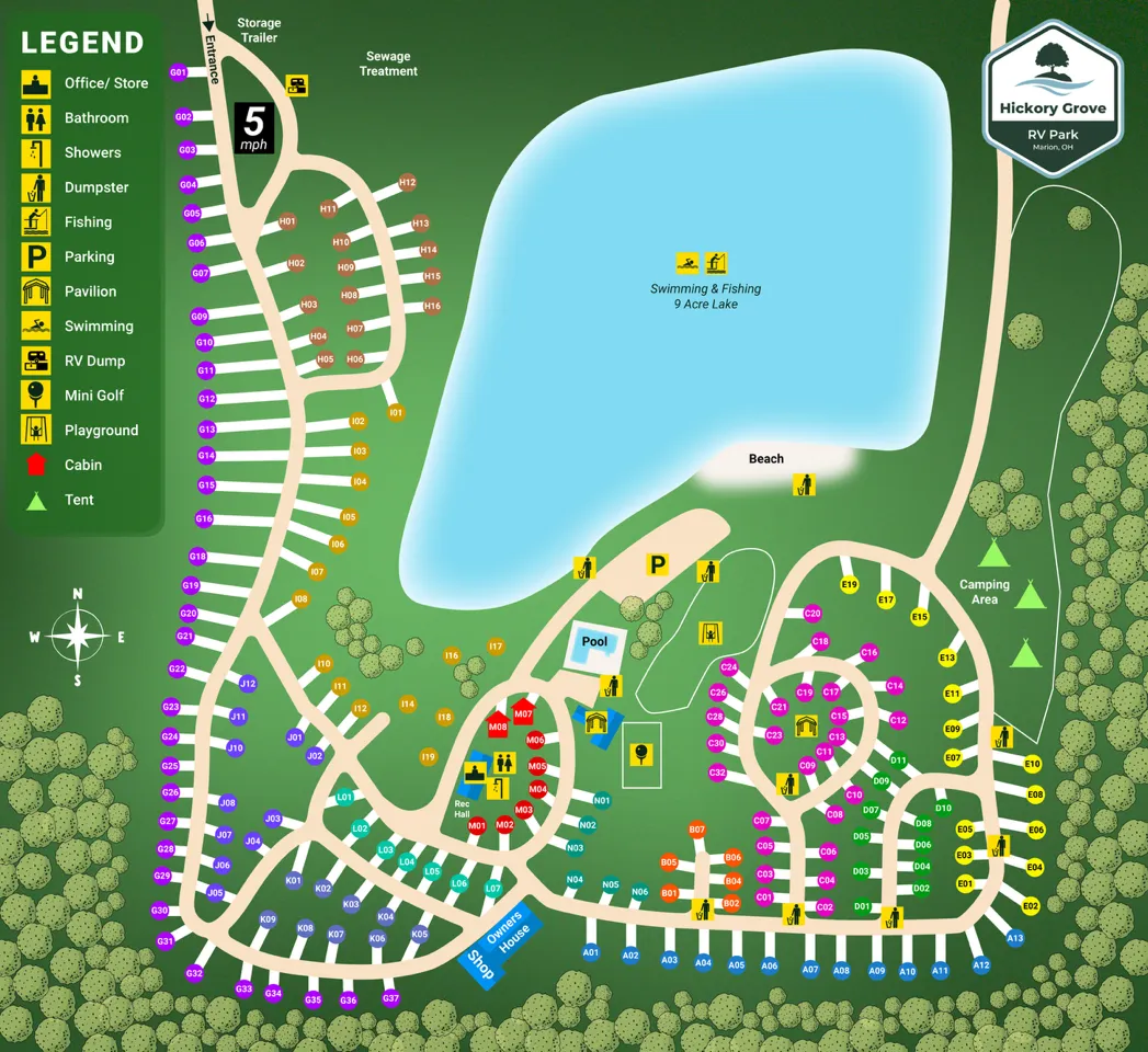 Hickory Grove Lake RV Park & Campground