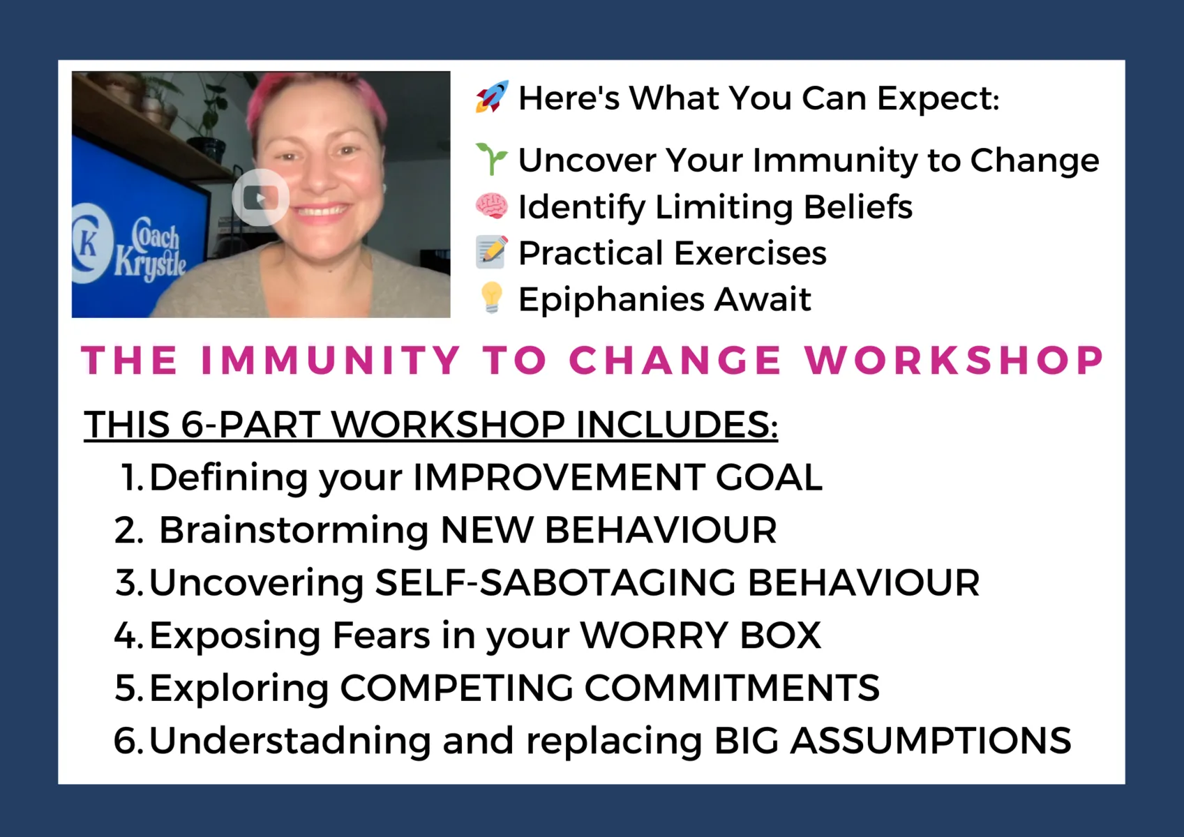 Services that Mental Performance Coach Krystle Has to offer