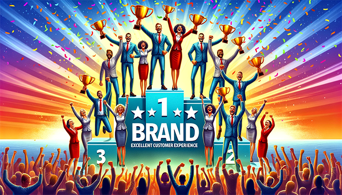 You're winning in business because of the excellent brand experience ...