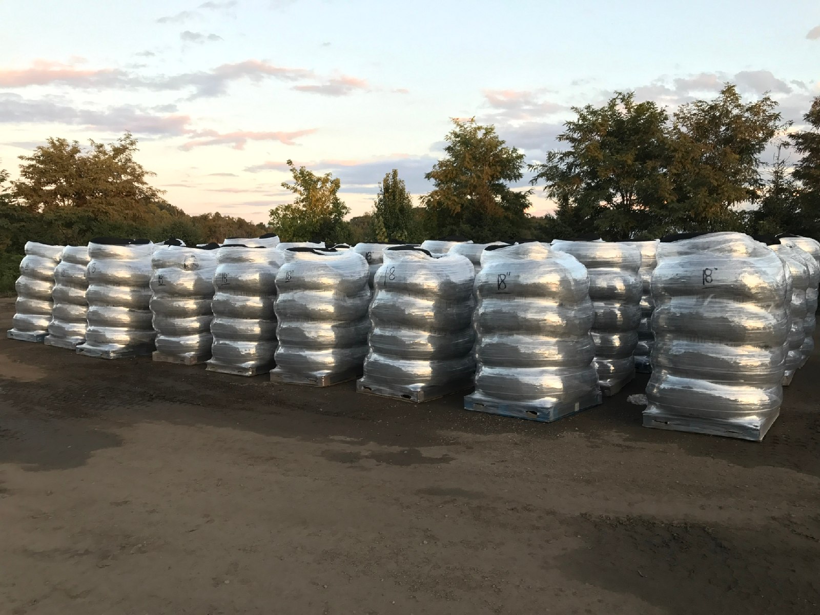 Palletized Compost Filter Sock | Mulch Works