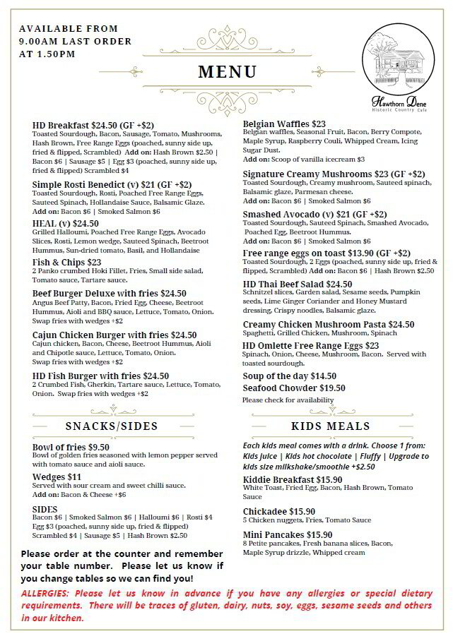 Hawthorn Dene Historic Country Cafe