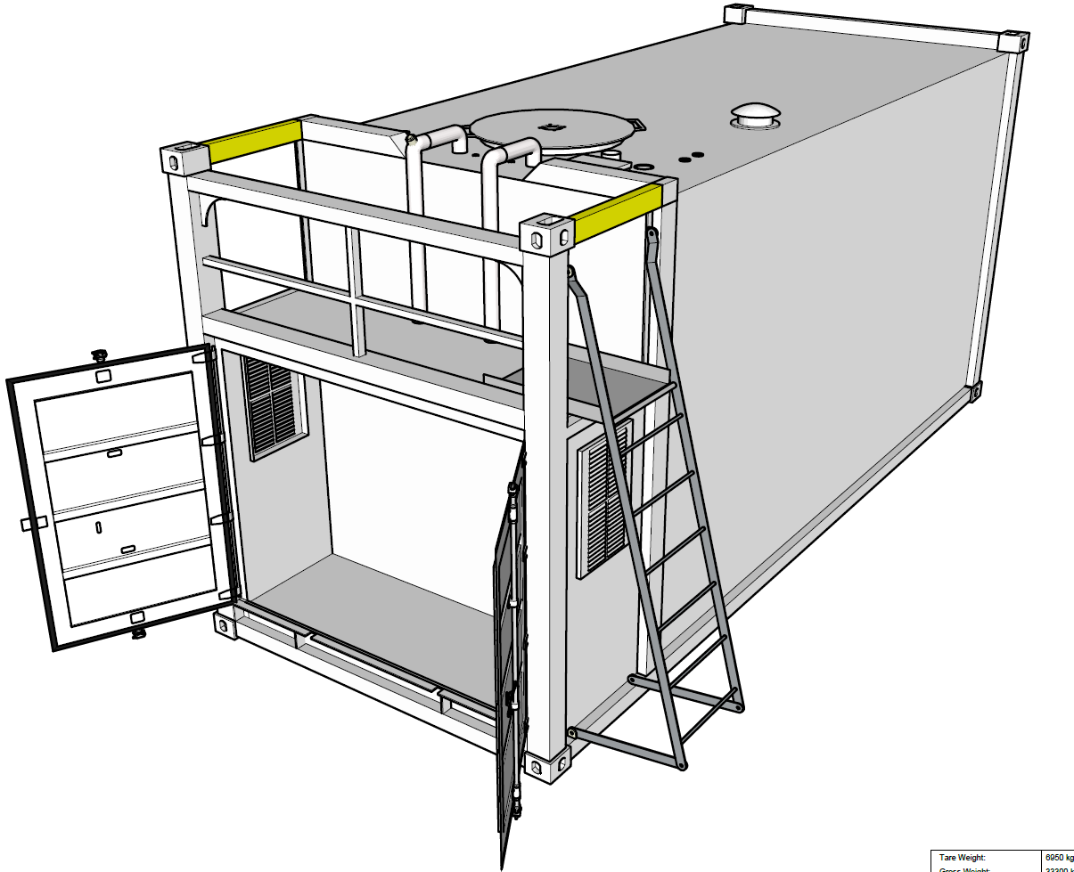 SC37 Self Bunded Diesel Tank For Industrial Applications